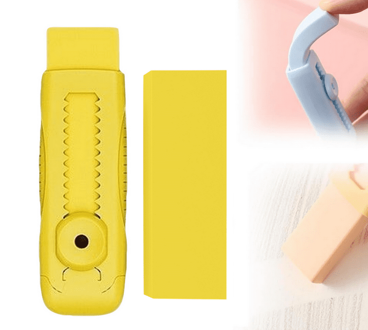 Rubber Erasers Sliding Retractable Eraser, Soft Cute Erasers Push Pull ...