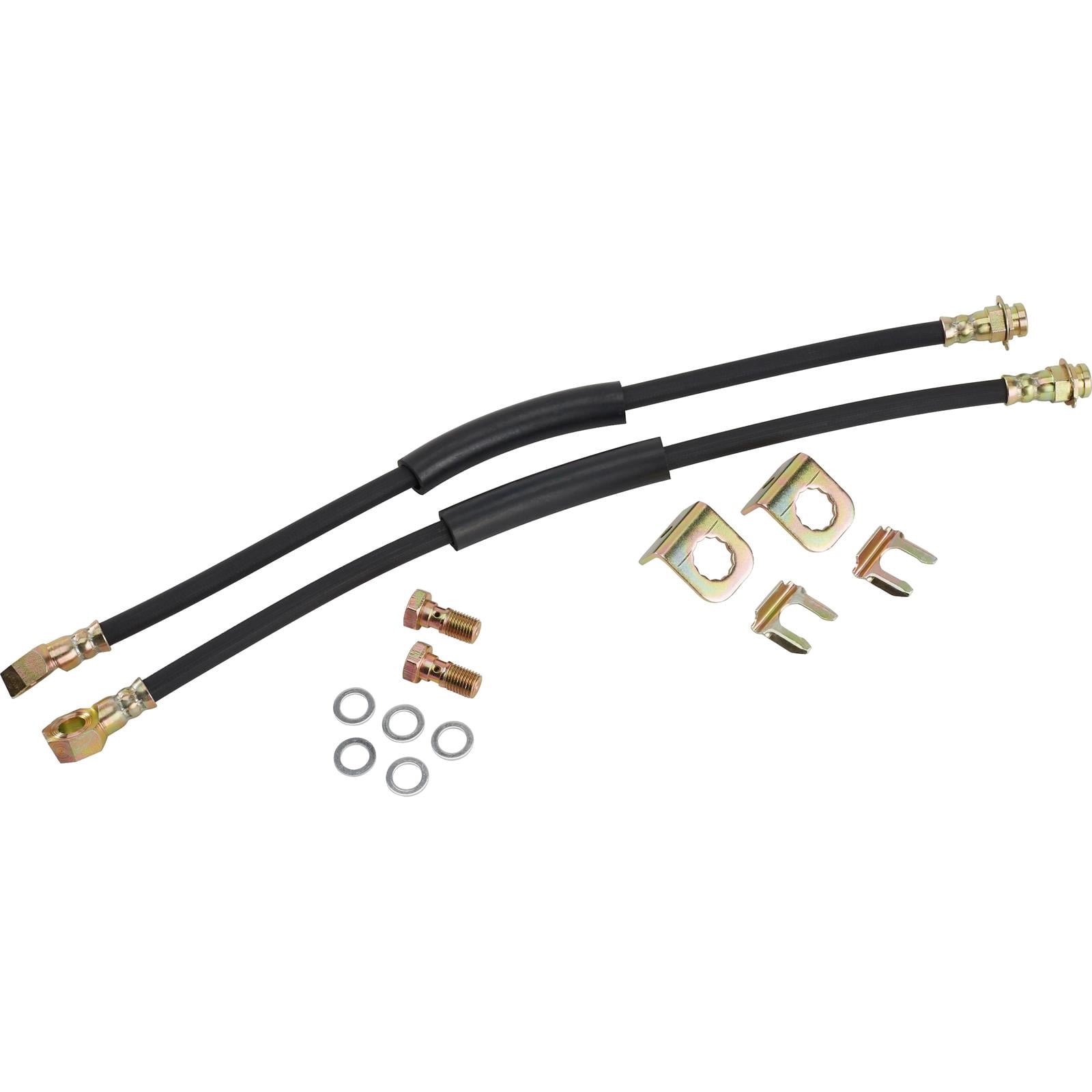 Rubber Front Brake Lines & Fitting Kit, 7/16-20 - Walmart.com