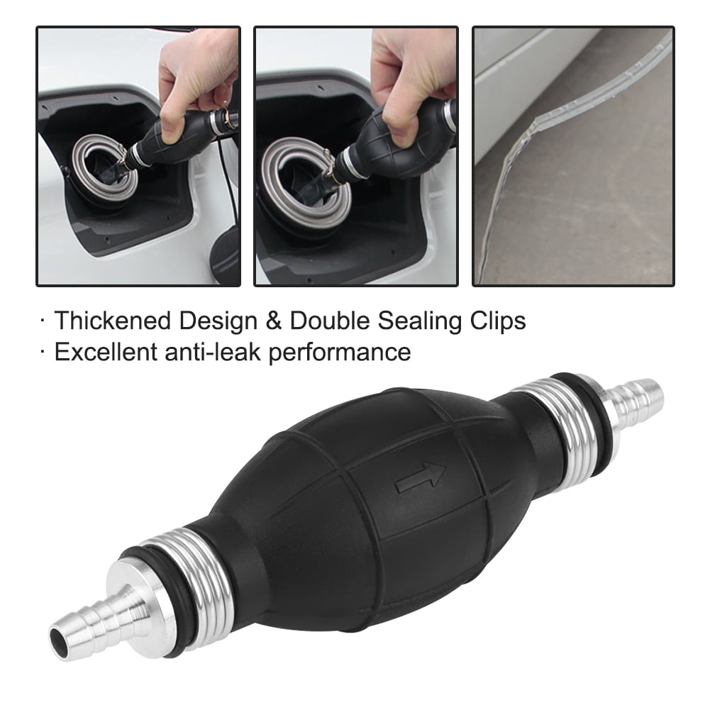 Rubber Fuel Transfer Vacuum Fueling Line Hand Primer Pump Accessory ...
