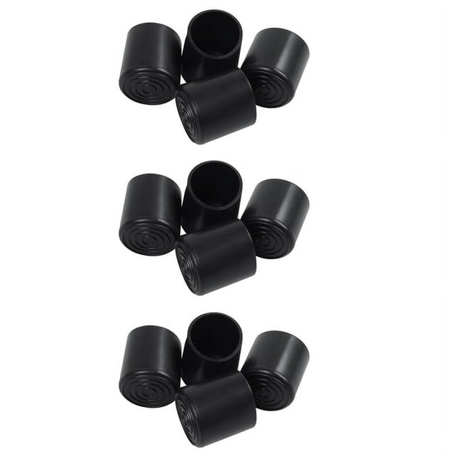 Rubber Furniture Crutch Feet Stool Chair Leg Tip Pad 12Pcs Black ...