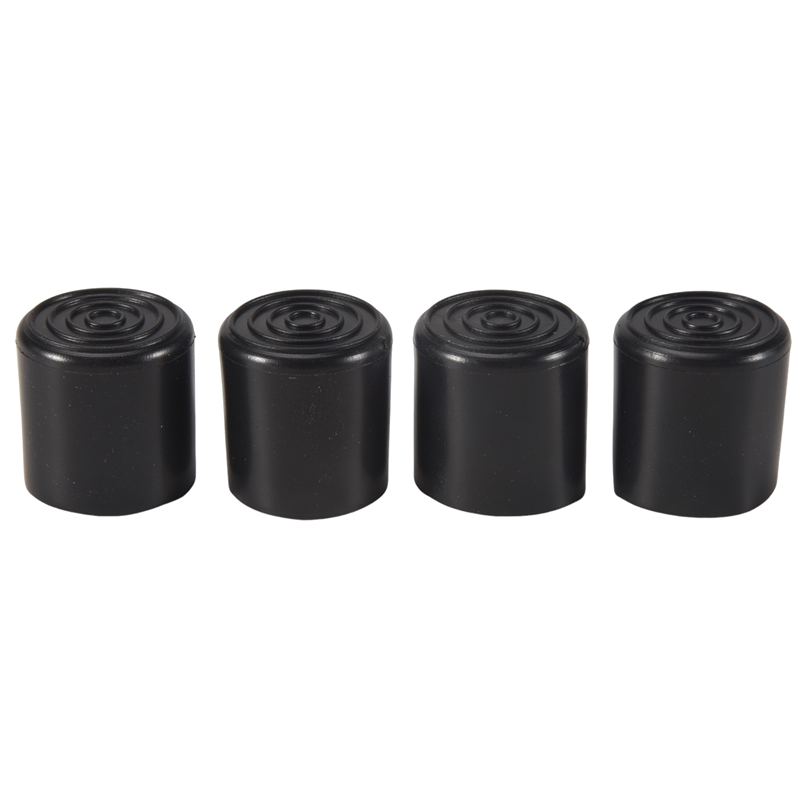 Rubber Furniture Crutch Feet Stool Chair Leg Tip Pad 4Pcs Black ...