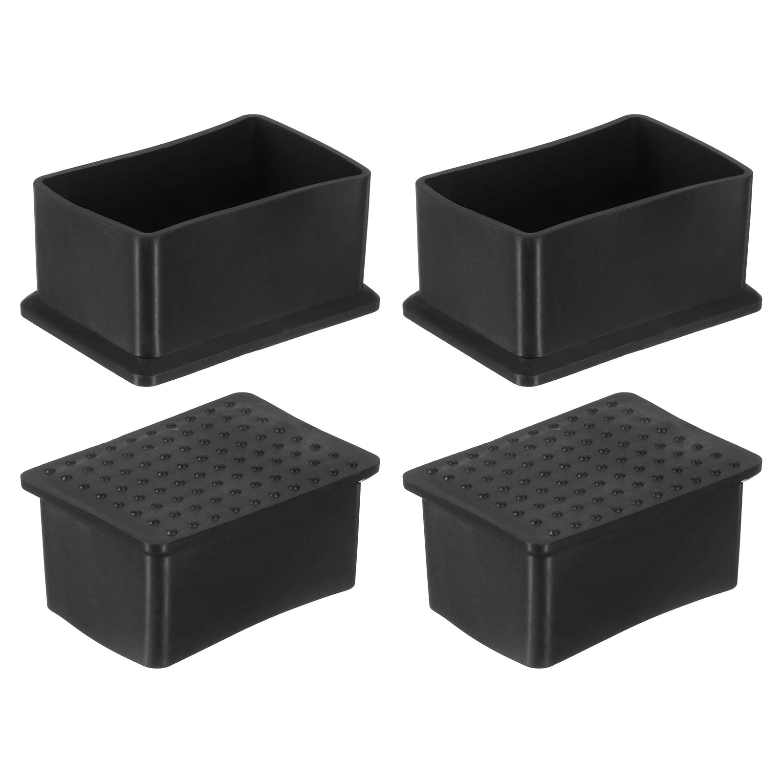 Rubber Furniture Leg Caps, 4Pack 40x60mm Rectangle Chair Leg Tips Caps ...