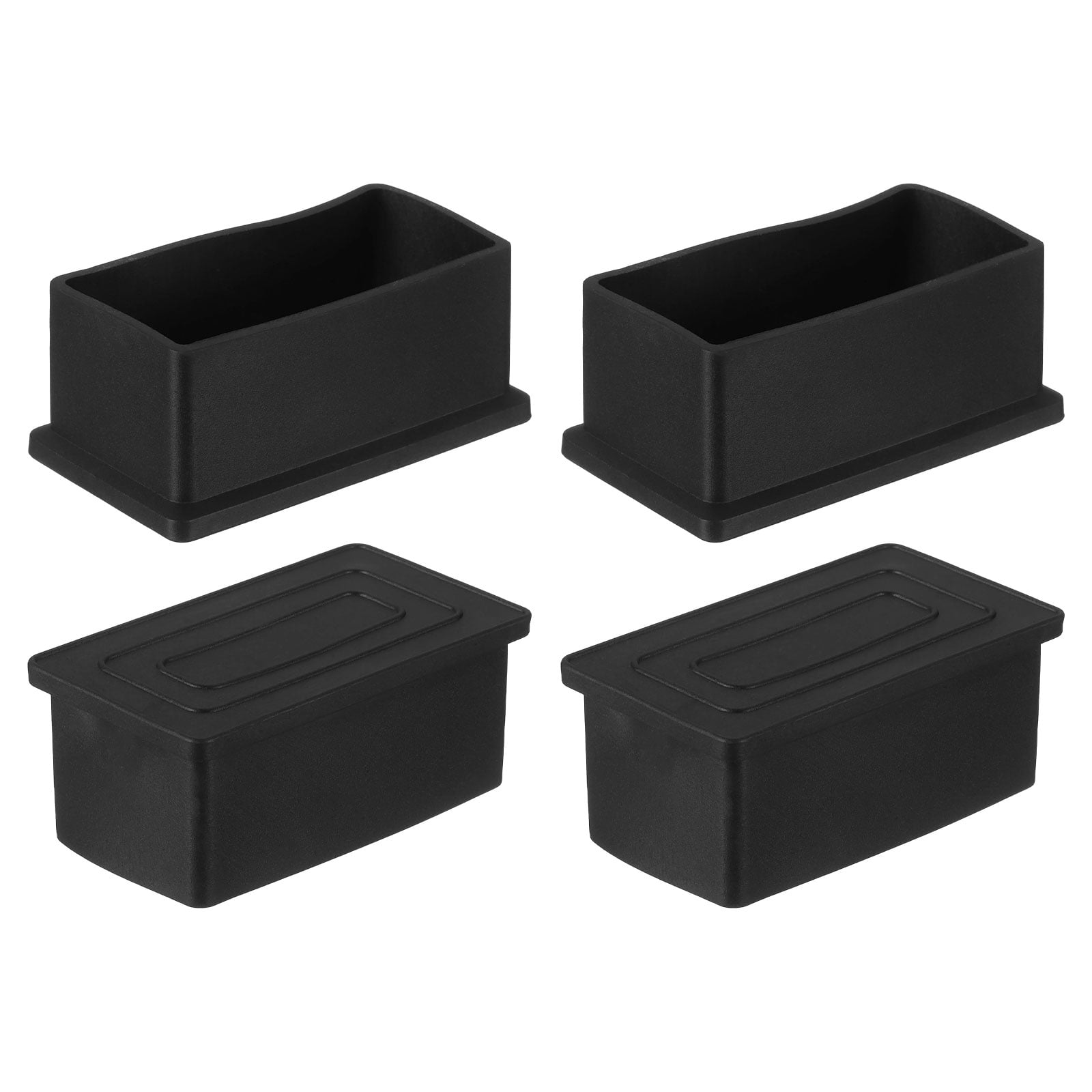 Rubber Furniture Leg Caps, 4Pack 60x30mm Rectangle Chair Leg Tips Caps ...