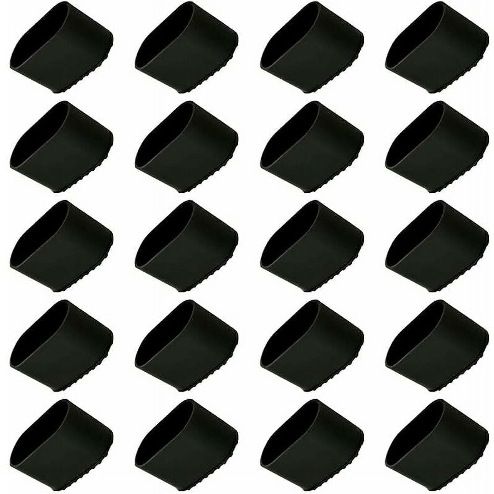 Rubber Furniture Leg Socks, Black Oval Floor Protection Covers, Durable ...