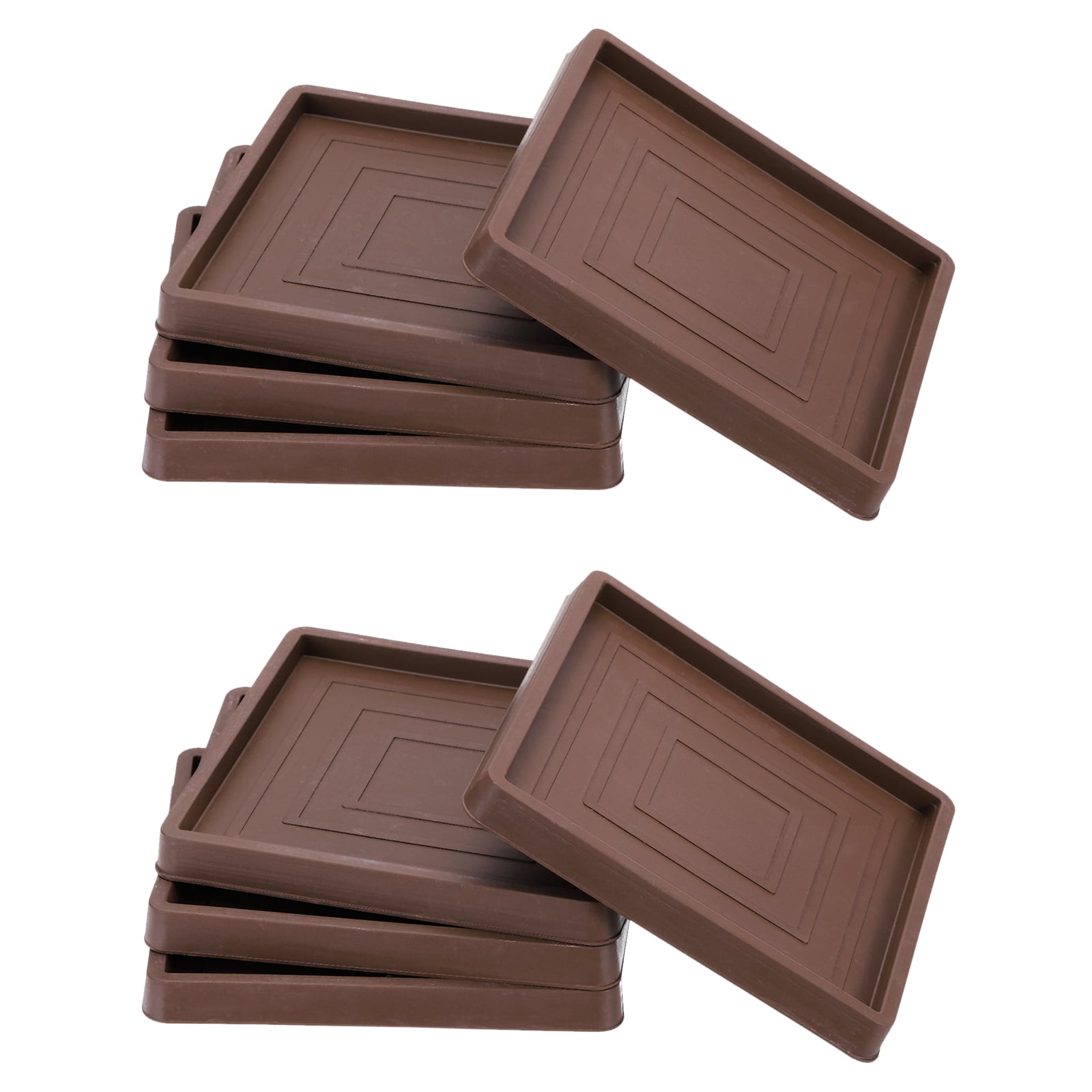 Uxcell 4Pcs Furniture Pads Non-Slip Furniture Coasters Square Caster ...