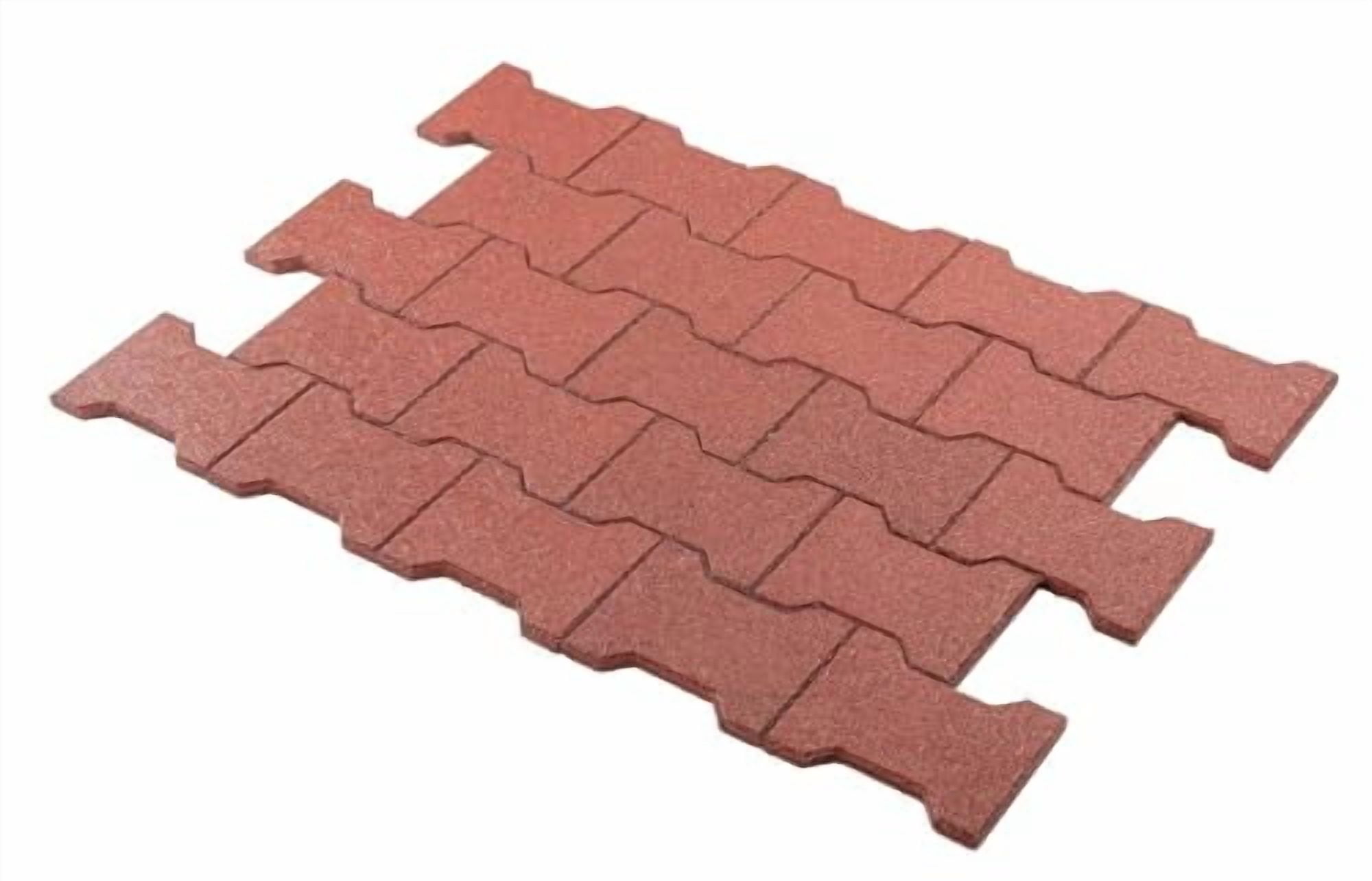 Rubber Garden Pavers ¾” Thick Interlocking Safety Tiles for Decks ...