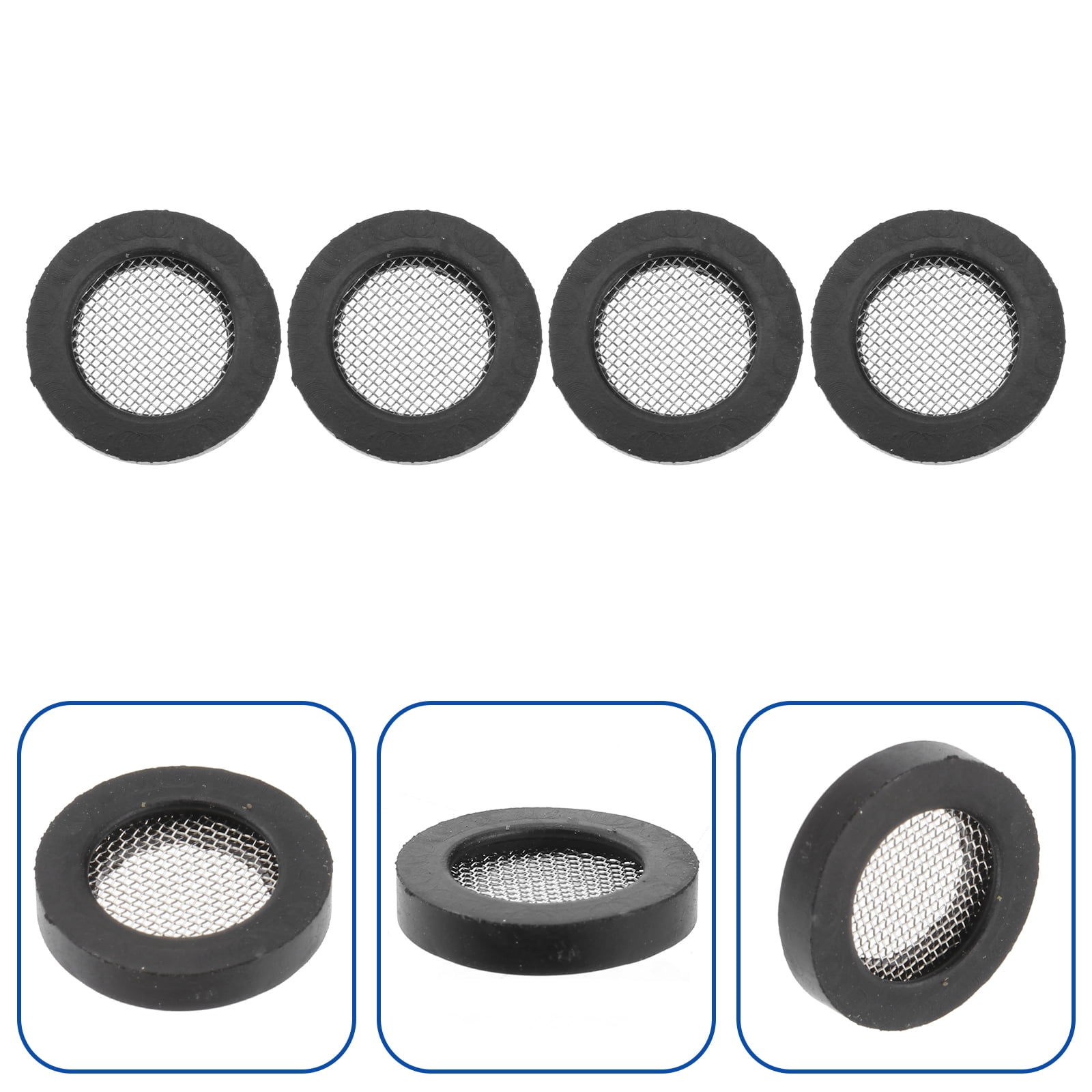 Rubber Gasket With Net Shower Head Filter,20Pcs Rubber Gasket with 304 ...