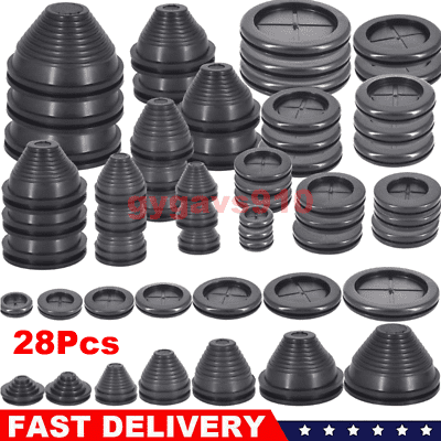 Rubber Grommet Firewall Hole Plug Electrical Wiring Gasket Assortment ...