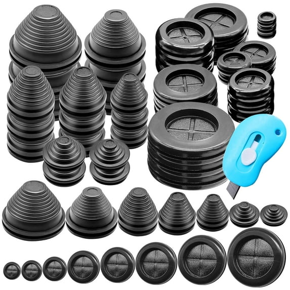 Rubber Grommet Kit Firewall Grommet Wire Grommet Tower Shaped and Round ...