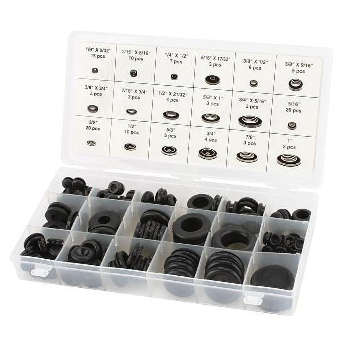 Rubber Grommet and Plug Set, 125-Piece Assortment - Walmart.com