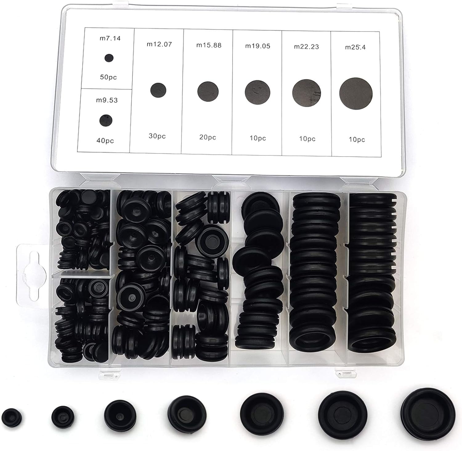Rubber Grommets Set, Blanking Plugs Rubber Assortment, Cable Grommet ...