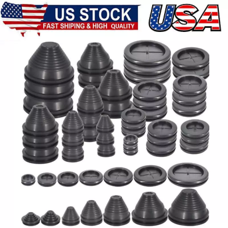 Rubber Grommets Wire Protection,Closed Rubber Grommet,Firewall Solid Closed Hole - Walmart.com