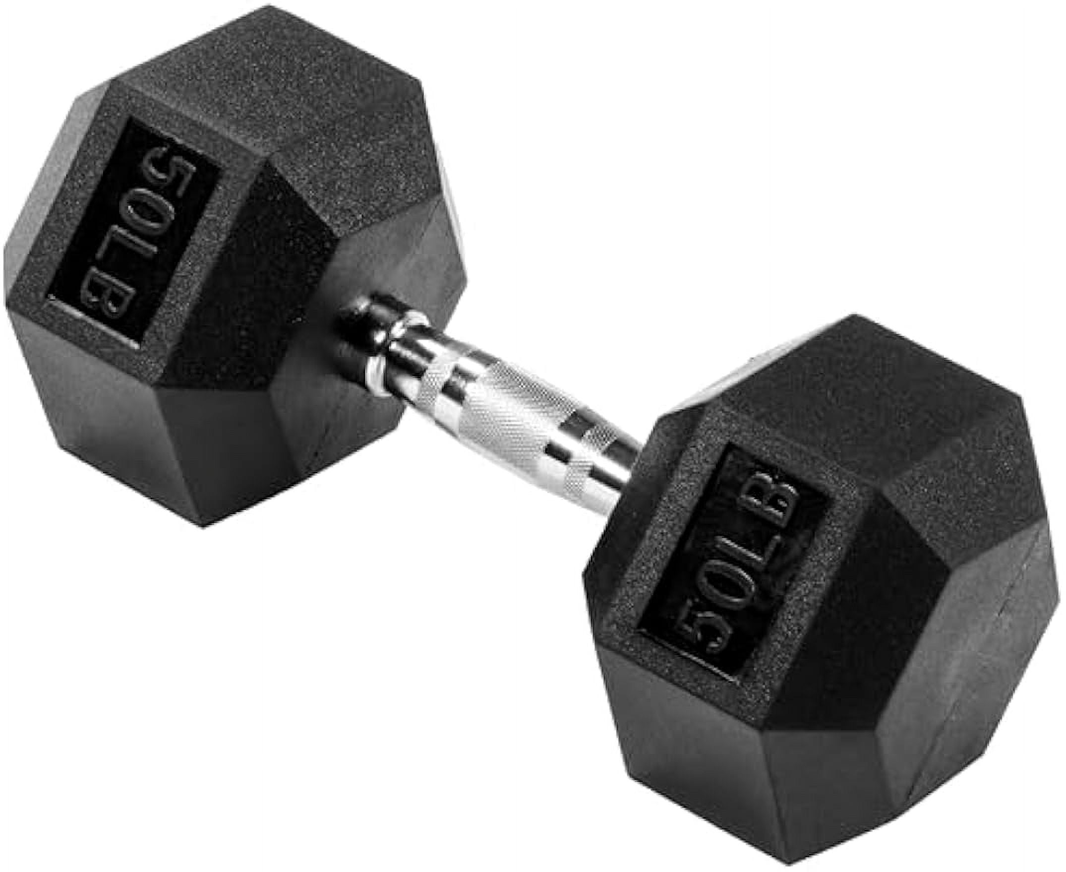 Rubber Hex Dumbbell Multiple Sizes Weights for Exercise, Fitness ...