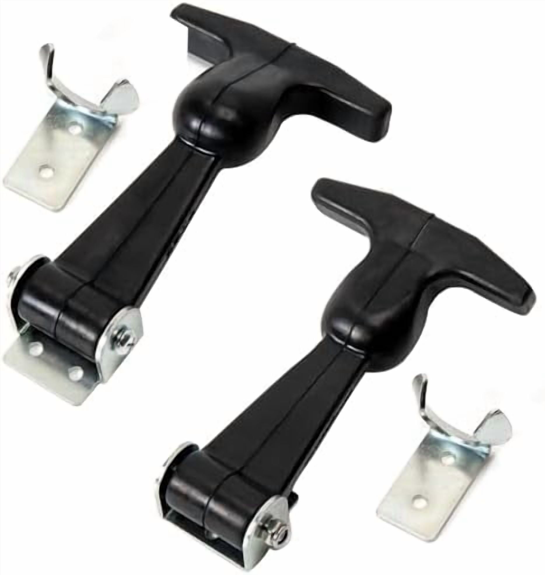 Rubber Hood Latch -2 Pack Elastic Rubber Flexible T-Handle Hasp Draw ...