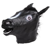 Rubber Horse Head Mask for Halloween Costume, Realistic Animal Mask for ...