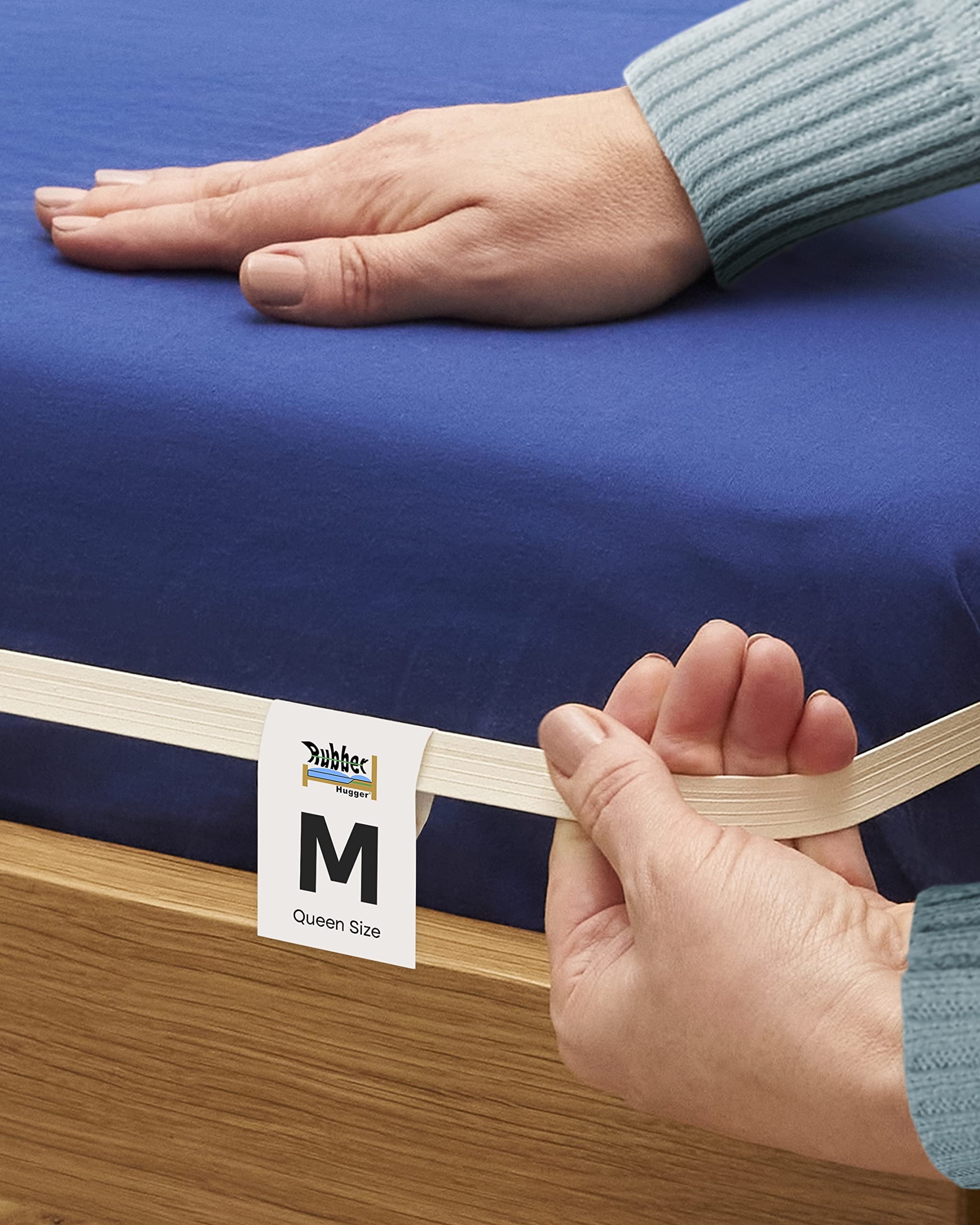 Rubber Hugger Bed Sheet Straps, Elastic, Patented Embossed Ribbing ...