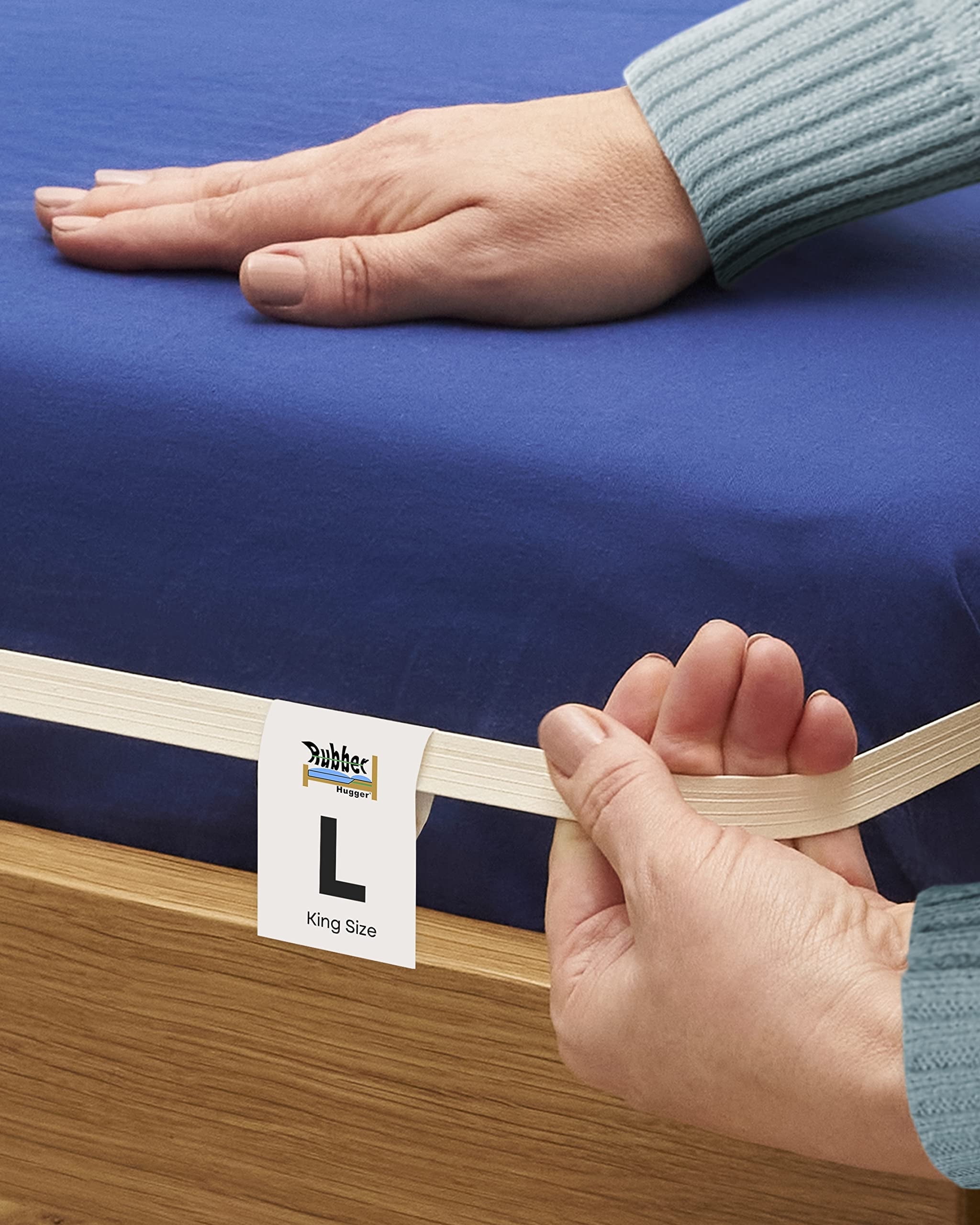 Rubber Hugger Bed Sheet Straps Band, Elastic, Patented Embossed Ribbing ...