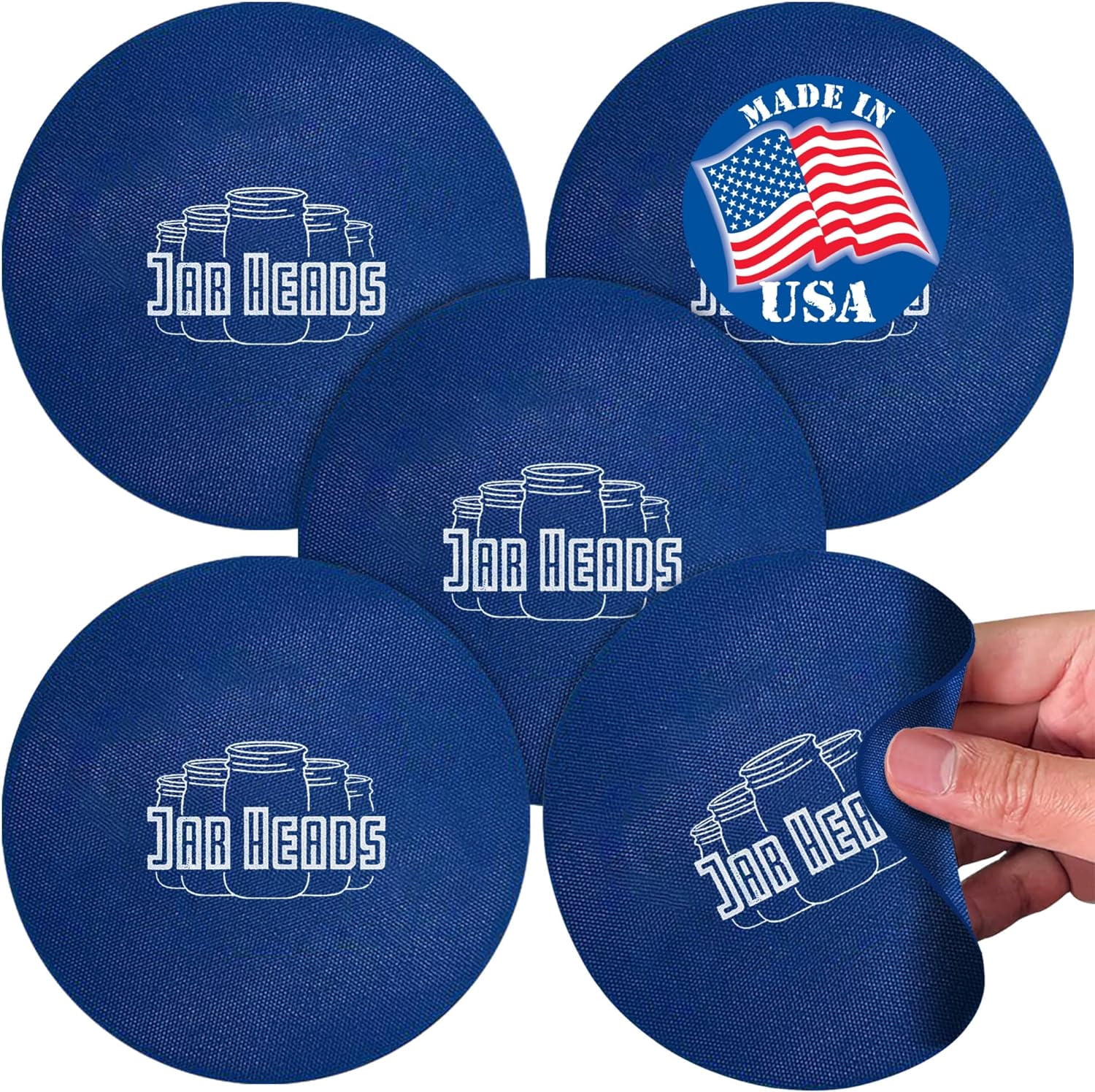 Rubber Jar Opener Gripper Pad 5 Pack - Thick 5 Inch Grippers for ...