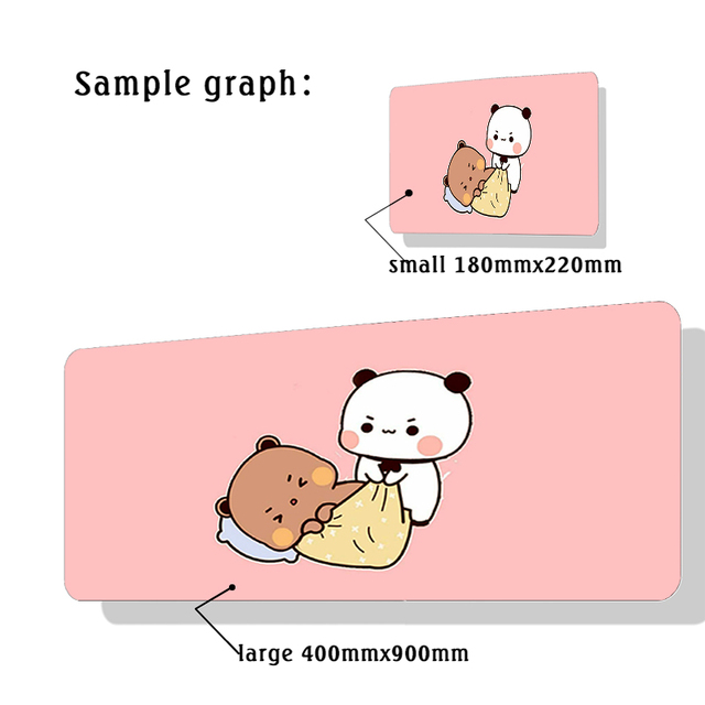 Rubber Keyboard Mat Cute Mouse Pads BuBu DuDu Mousepad Gamer Cabinet ...