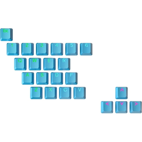 Rubber Keycap Set | Double Shot Translucent | OEM Profile for ...