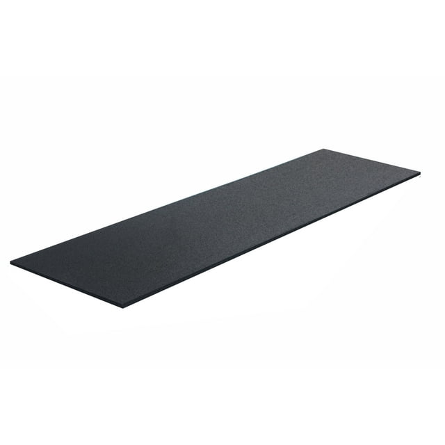 "Rubber King Home Gym Workout Mat, Garage Floor Use, Black, 2' x 6', 0. ...