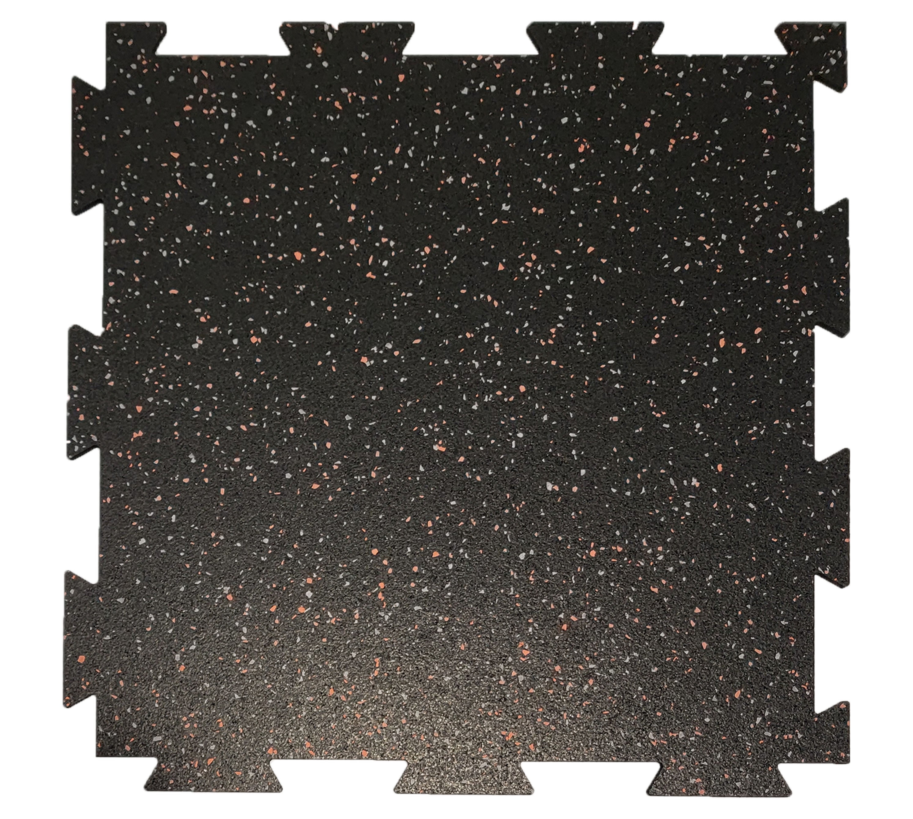 Rubber King Interlocking Rubber Gym Floor Tiles 6mm 19"x19" 10 pc, Red ...