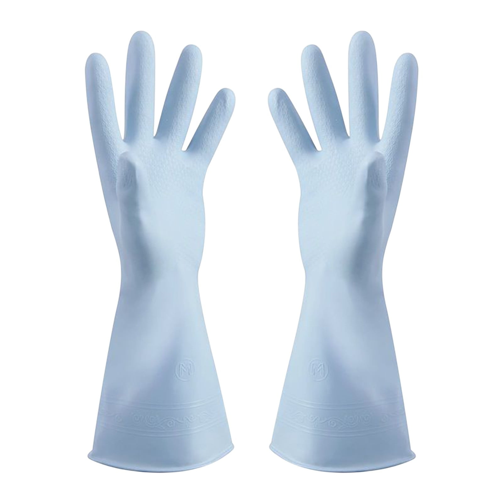 Rubber Kitchen Dishwashing Gloves: 1 Pairs Latex Free Reusable ...