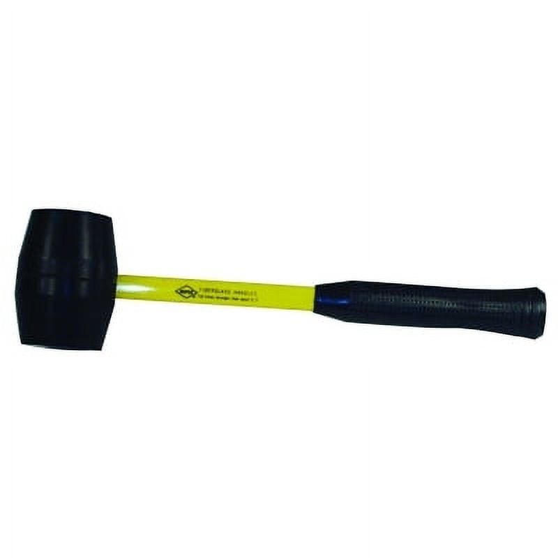 Rubber Mallet, 2 lb, 16-1/2 in L, Fiberglass Handle | Bundle of 5 Each ...