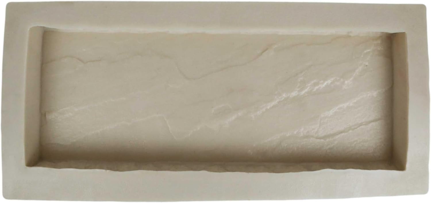 Rubber Molds for Concrete, Slate Texture, Wall Cap Mold, 24"L x 9"W x 2 ...