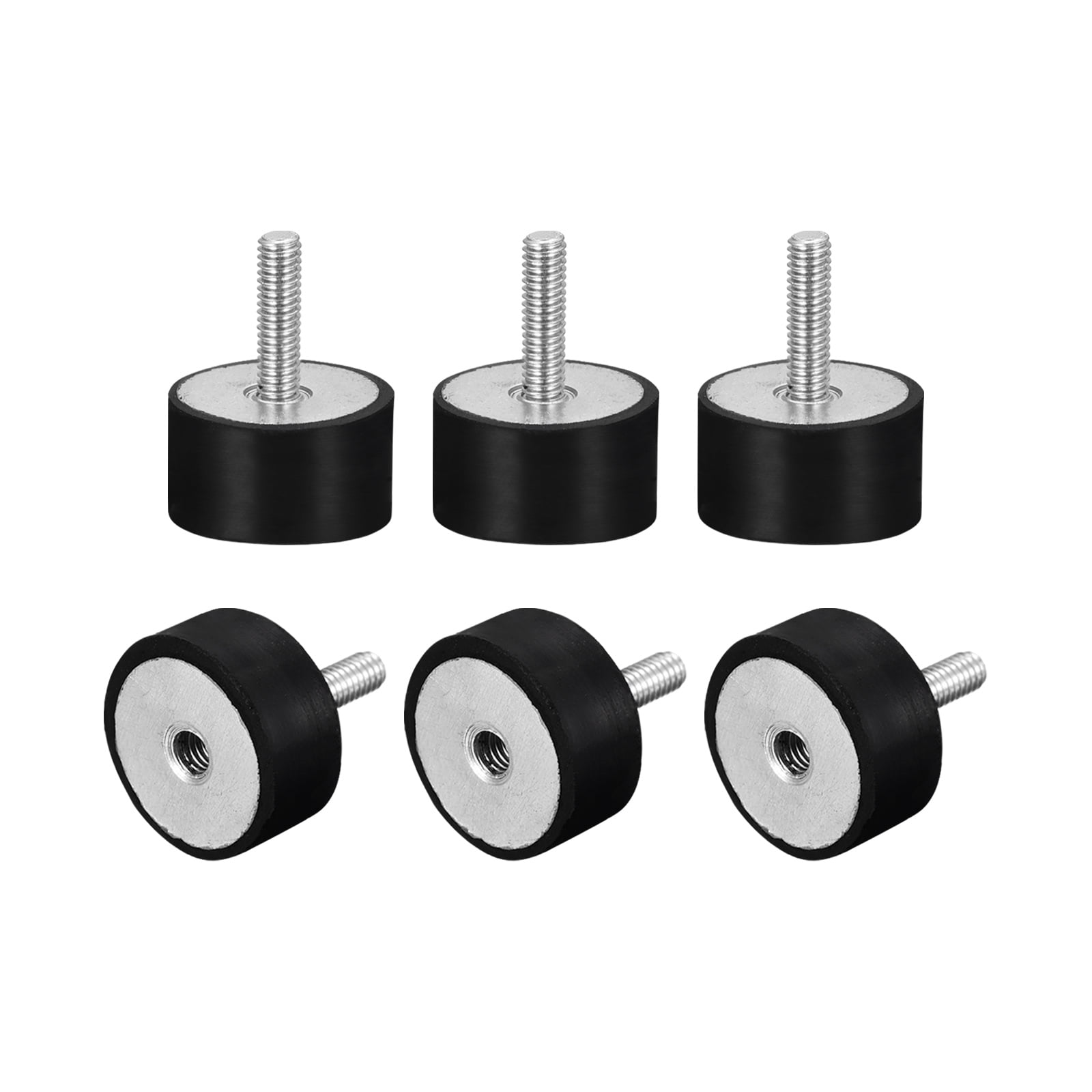 Rubber Mount 6 Pack M6 Male/Female Vibration Isolator Shock Absorber ...