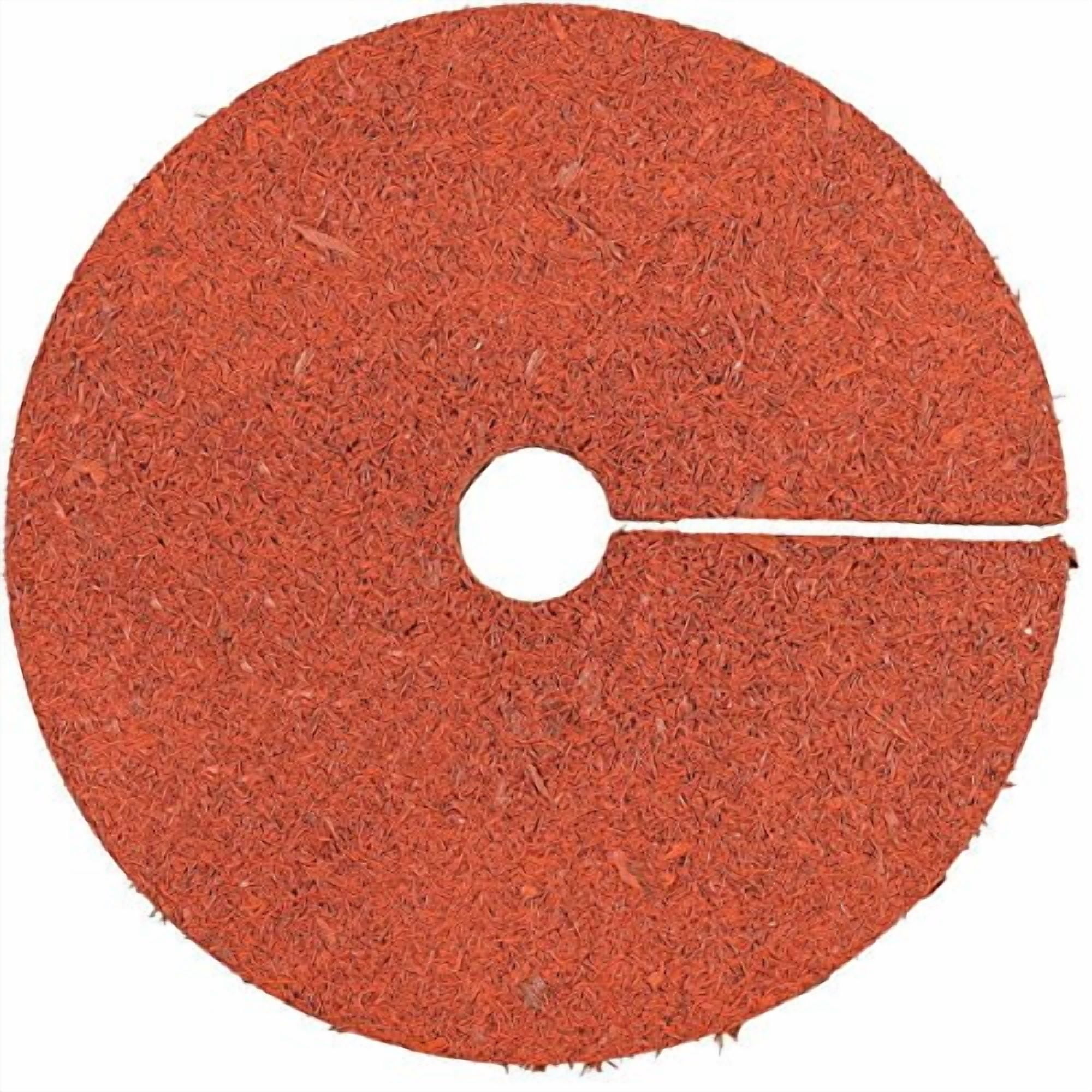 Rubber Mulch Tree Ring, 24" Diameter, Red - Walmart.com
