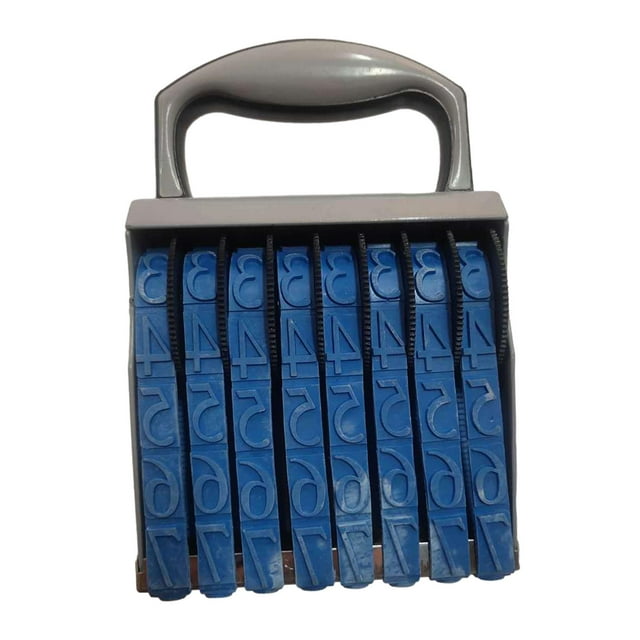Rubber Number Stamp Numbering Stamp 8 Digit Personalized Devices ...