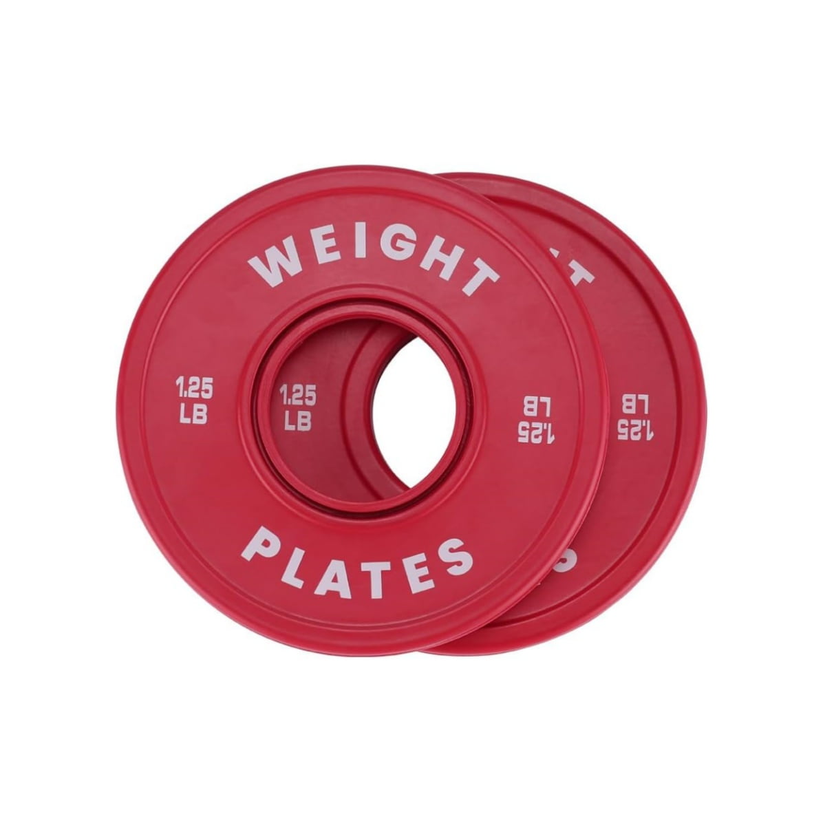 Rubber Olympic Bumper Weights Plates Set,2 In Barbell Plates,1.25 LB 2 ...