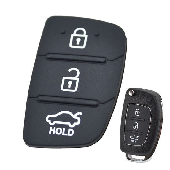 Rubber Pad Remote Key Shell For Hyundai Creta I20 I40 Tucson Elantra ...