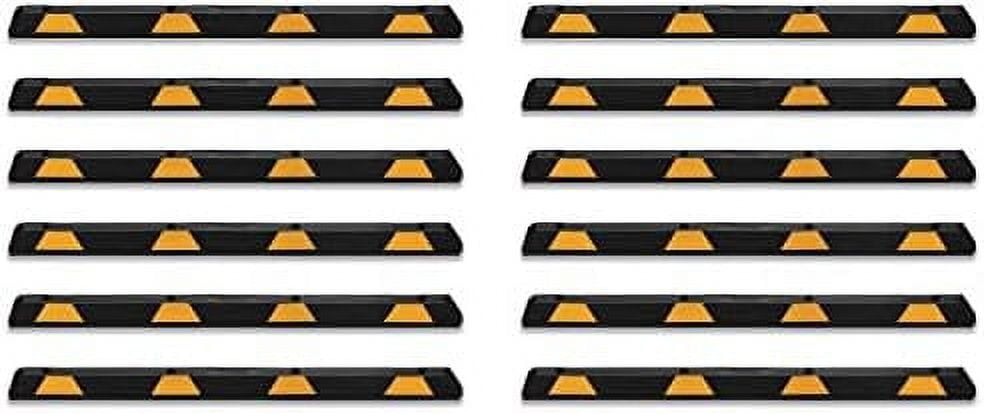 Rubber Parking Curb Garage Car Stopper - Parking Wheel Stopper Block 72 ...