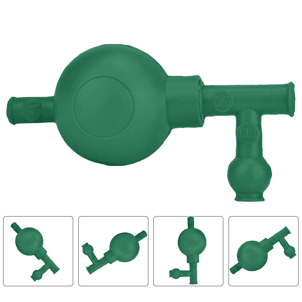 OUNONA Rubber Pipette Filler with 3 Valves and Suction Bulb for ...