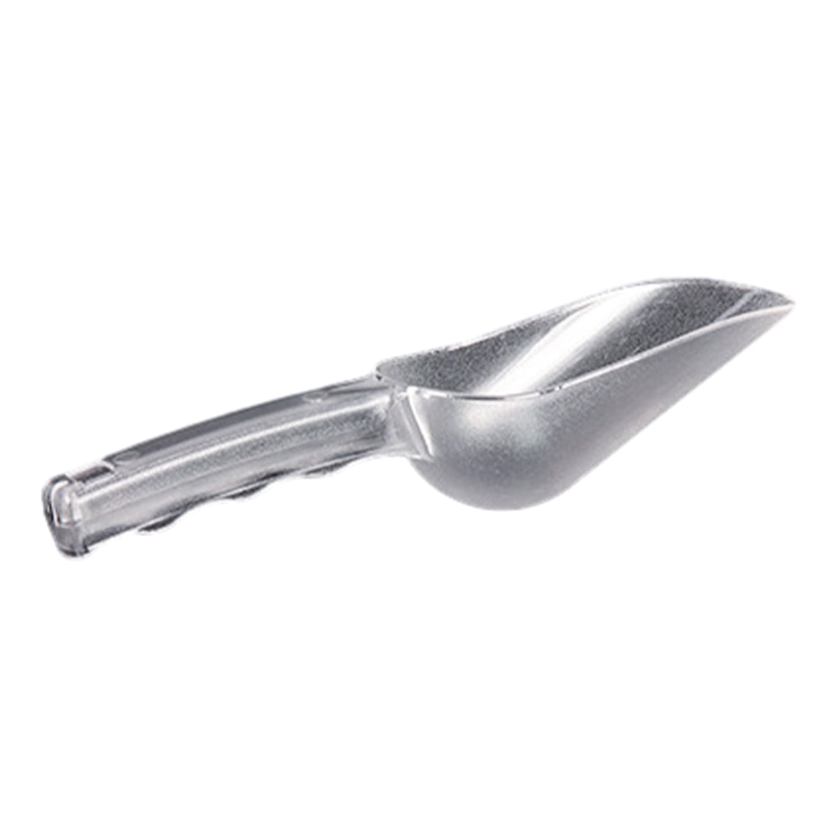 Rubber plastic utility ice scoop, clear, dishwasher safe kitchen scoop ...