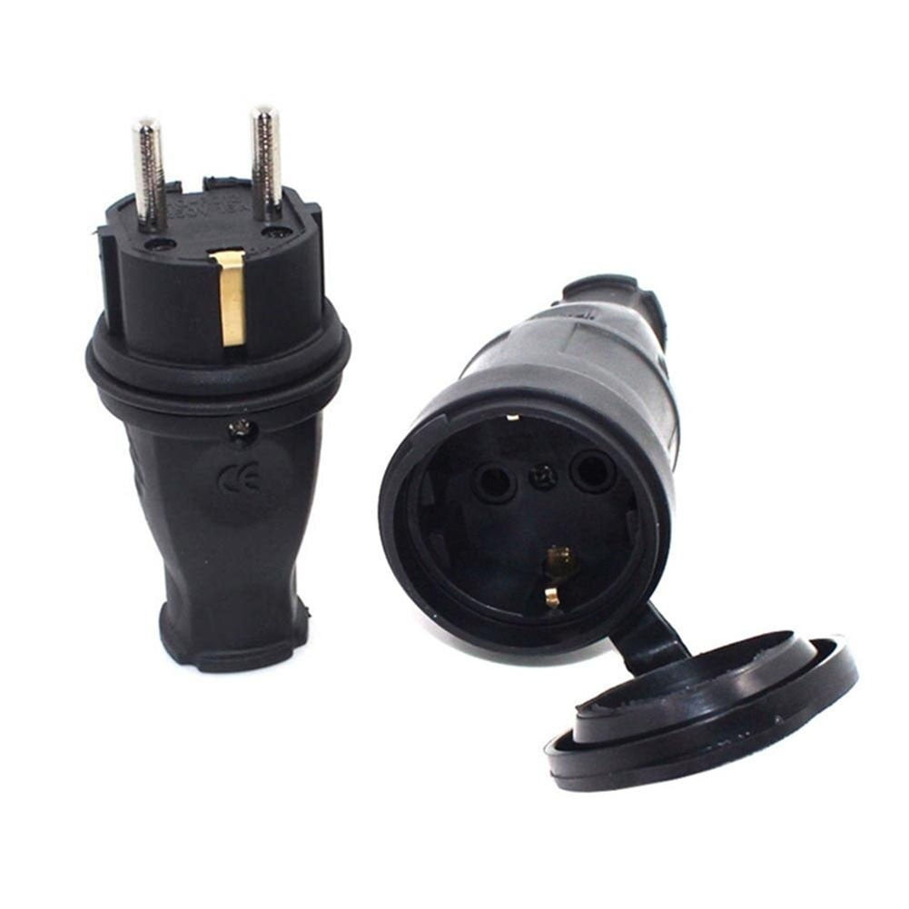 Rubber Plug 16A Waterproof Wireable Plug With Ground Wire Industrial ...