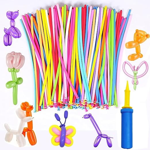 Rubber Rainbow Balloons For Decoration Multicolor Twisting Balloons ...