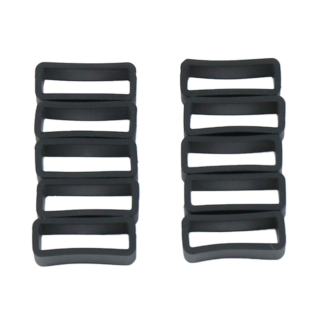 Rubber Replacement Watch Band Strap Loops Silicone Watch Strap Keeper ...