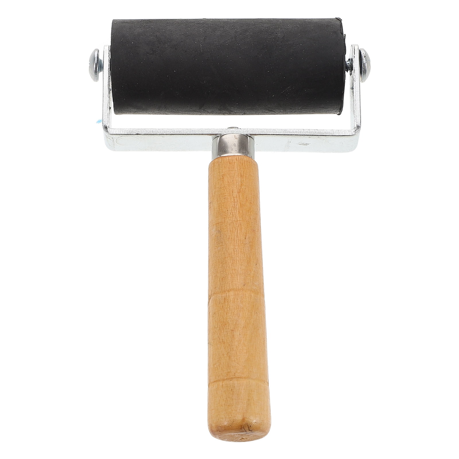 Rubber Roller Brayer with Solid Wooden Handle Ink Roller for Printing ...