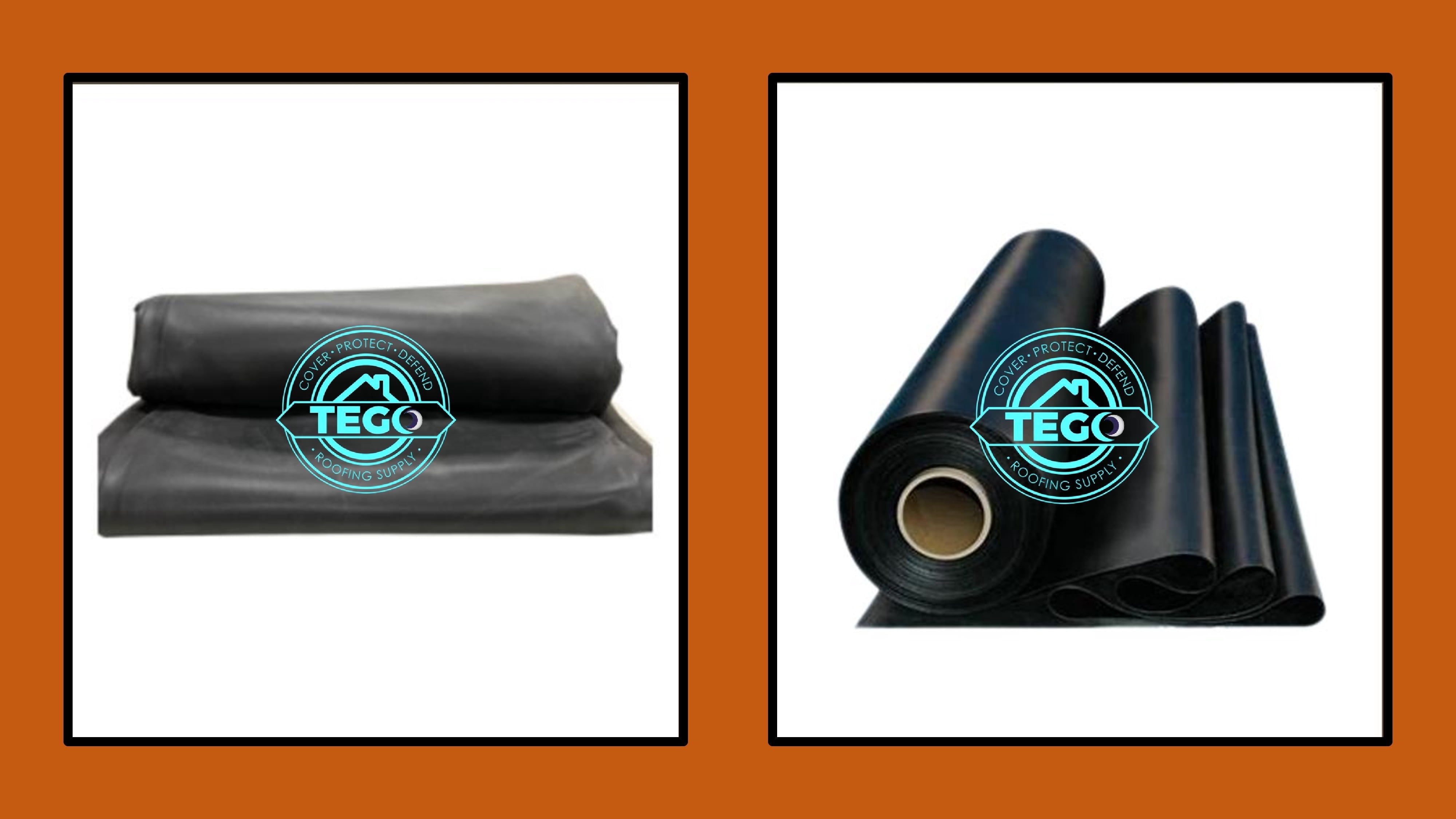 Rubber Roofing EPDM 10' X 22' 60 Mil Black - Tego Roofing Supply ...