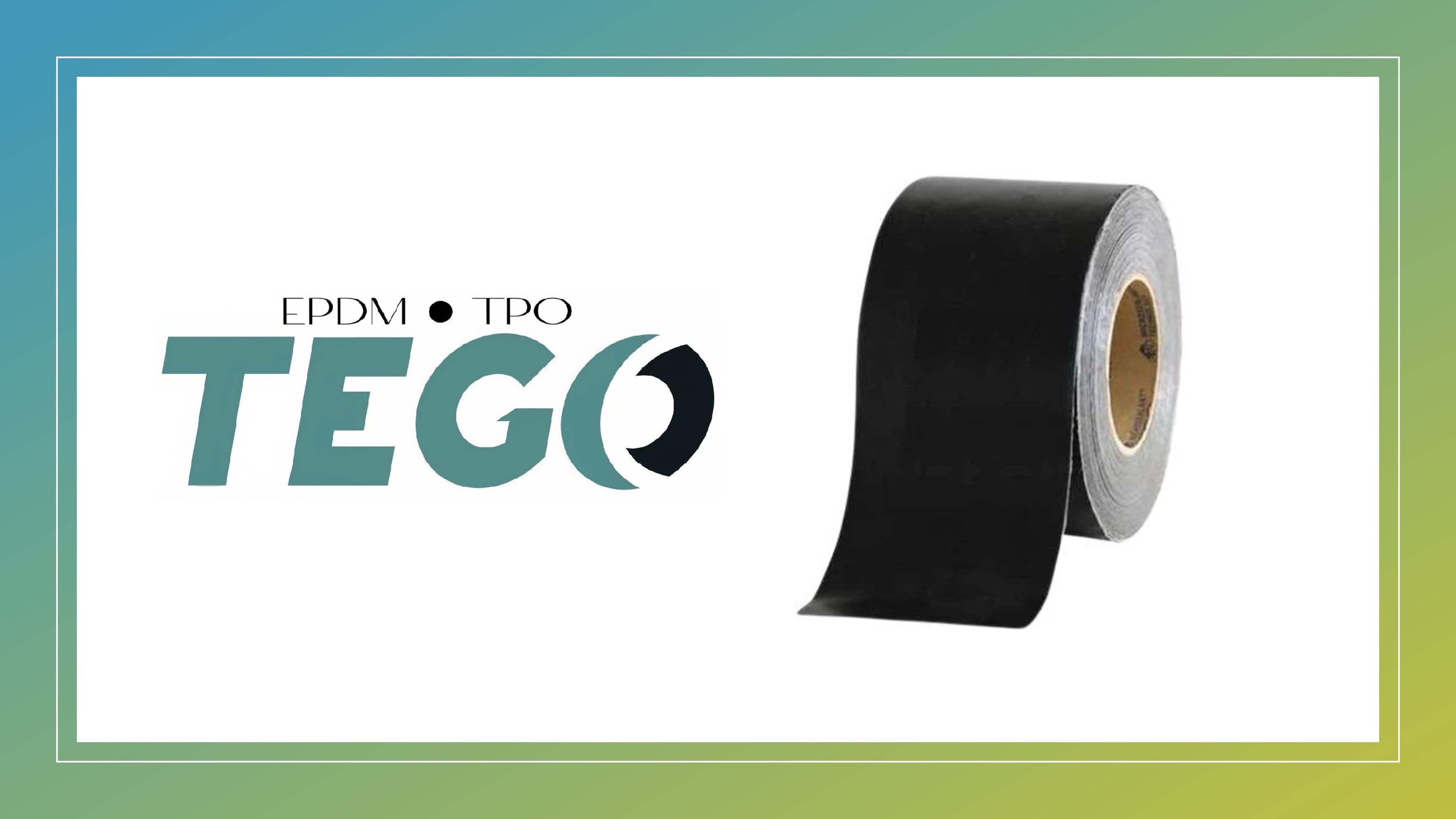 Rubber Flat Roofing Tape Black Bite Edge Tape 4 inch x 50 feet - Tego ...