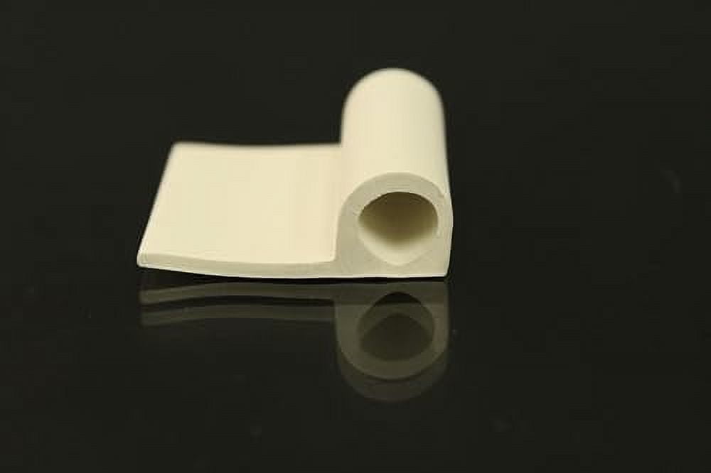 Rubber Seal, P-Shaped, 1.40 in. W, Gasket Weatherstrip, 1-3/8" W, 1/2 ...