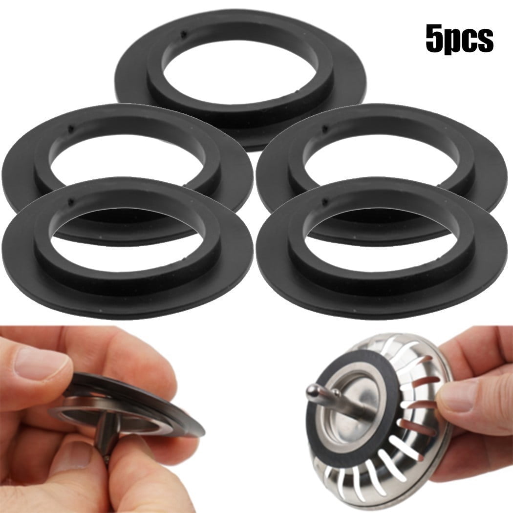 Rubber Seal Washer Gasket Basket Strainer Set - Kitchen Sink ...