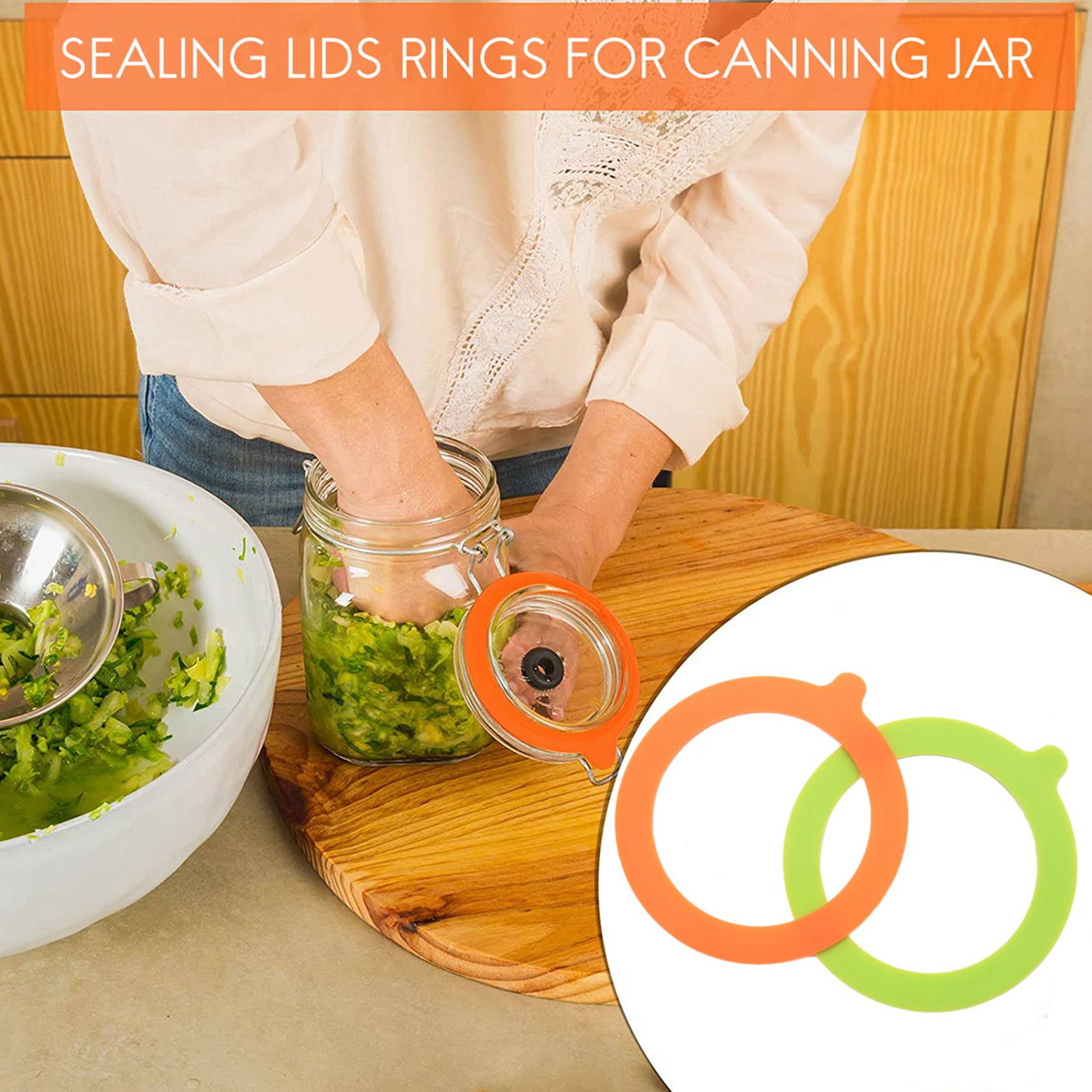 Rubber Seals for Glass Jars,Silicone Gaskets Canning Seals Replace ...