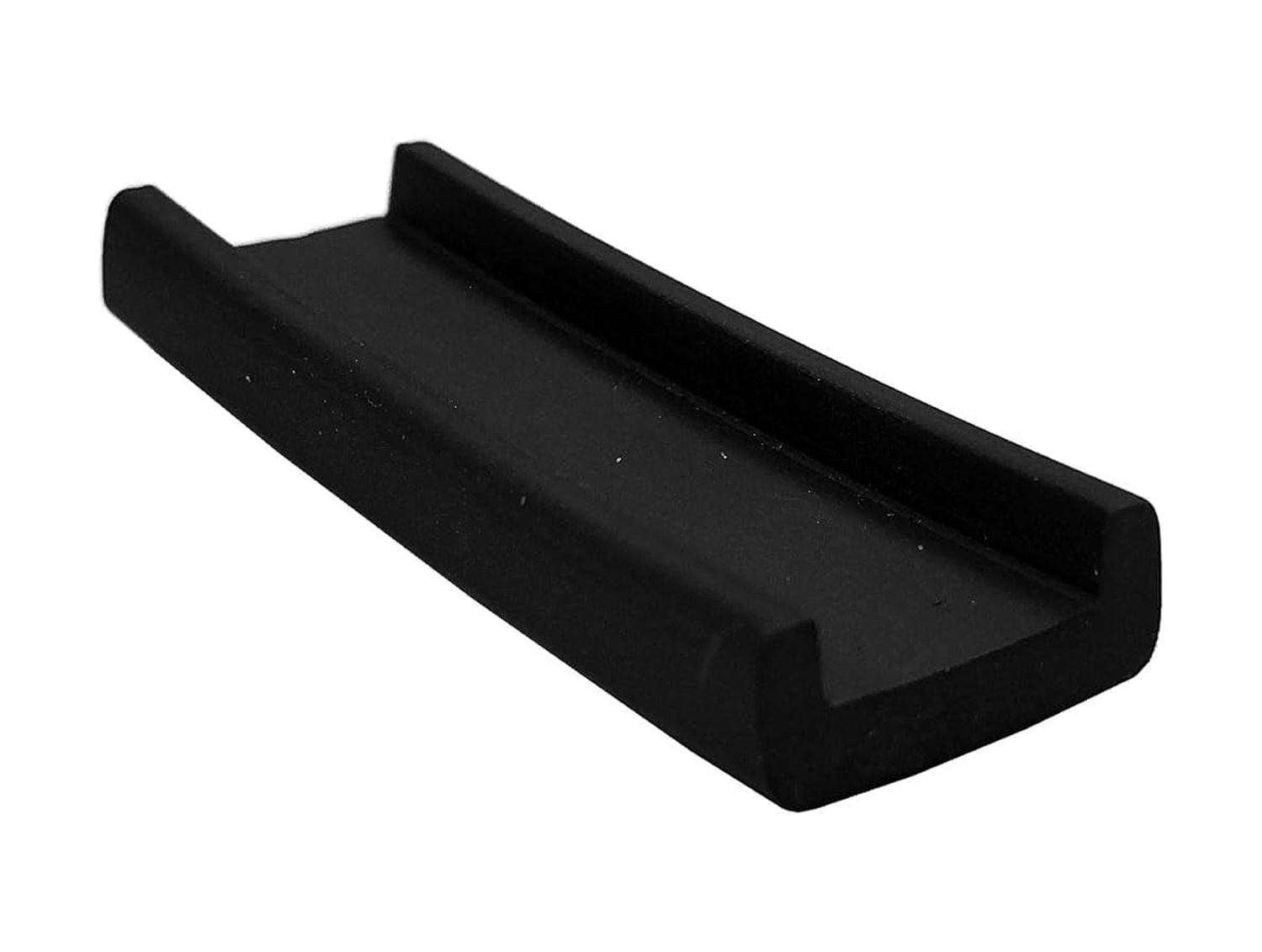 Rubber Shallow U-Channel Extrusion (Plain Back) 3/4" Slot Width - 5 ft ...
