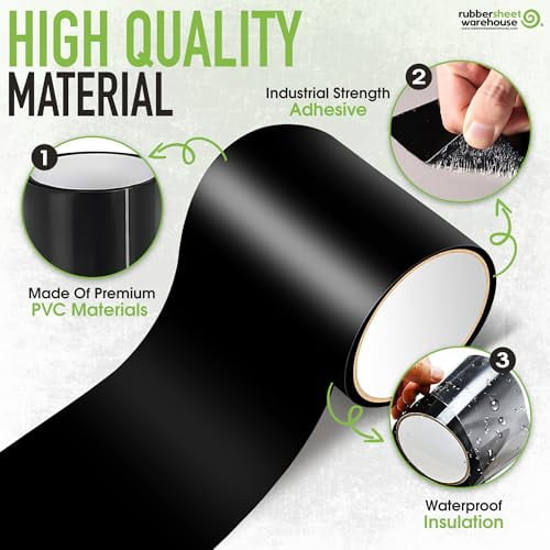 Rubber Sheet Warehouse® Waterproof Tape 4" x 10ft Rubbersheet Warehouse ...