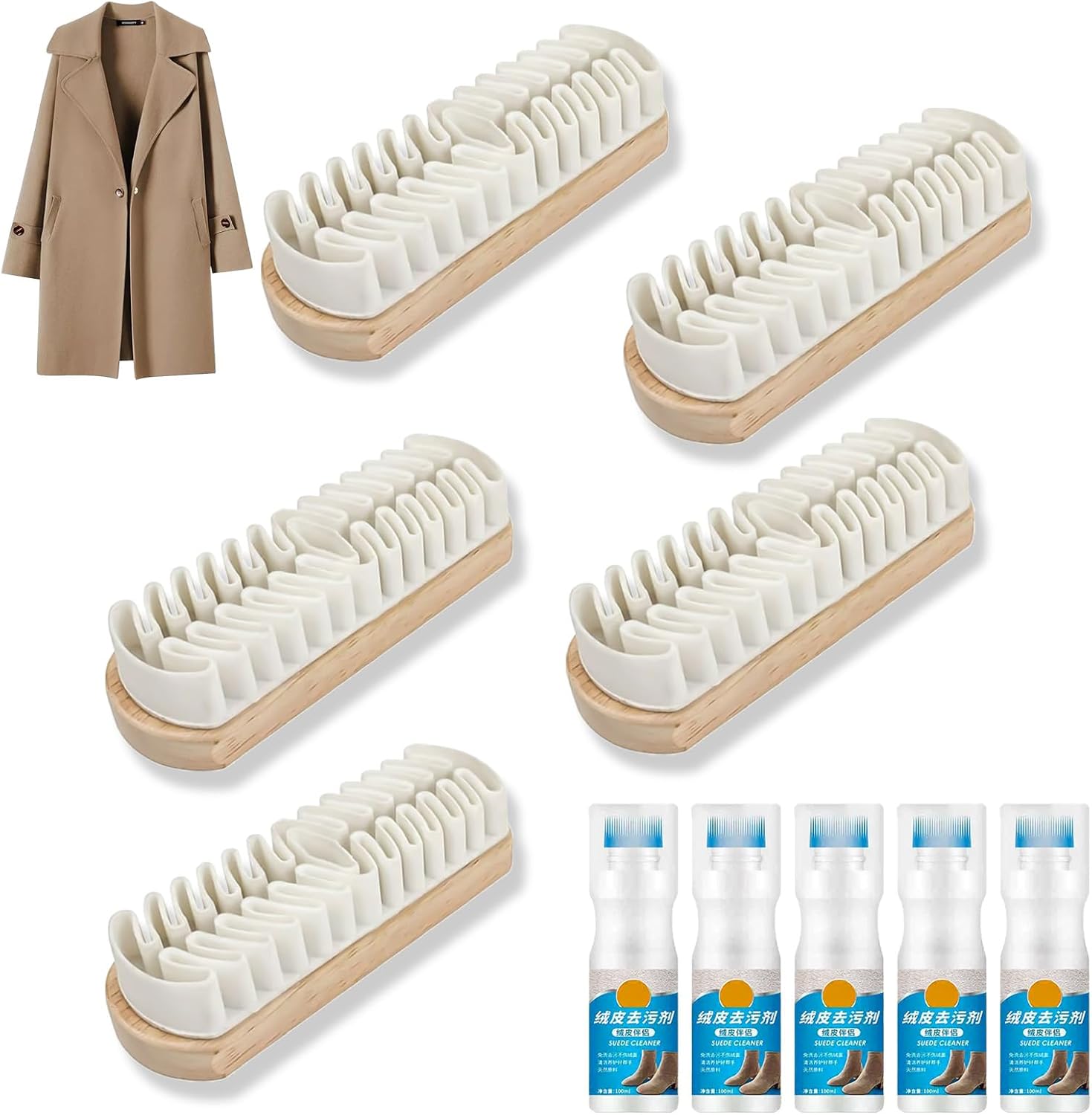 Rubber Shoe Brush, Suede Eraser for Shoes Removing Stains, Gentle ...