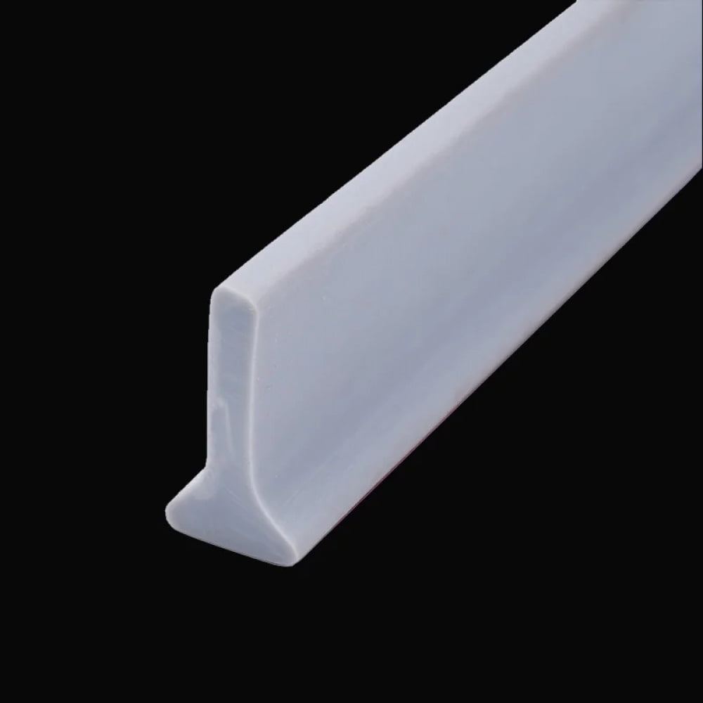 Rubber Silicone Shower Barrier Water Stopper Bathroom Waterproof Strip ...